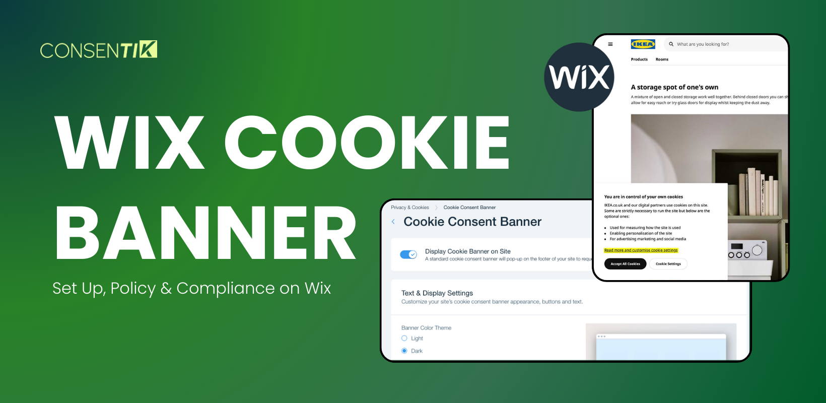 Wix Cookie Banner: Set Up, Policy & Compliance on Wix - Consentik